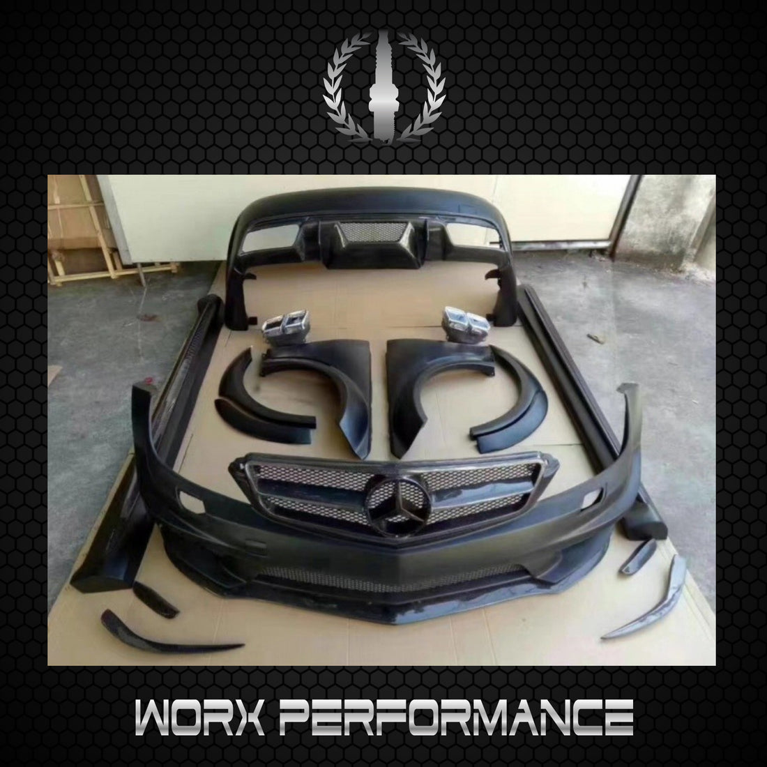 Mercedes Benz W204 C63 Sedan Black Series Body Kit – Worx Performance
