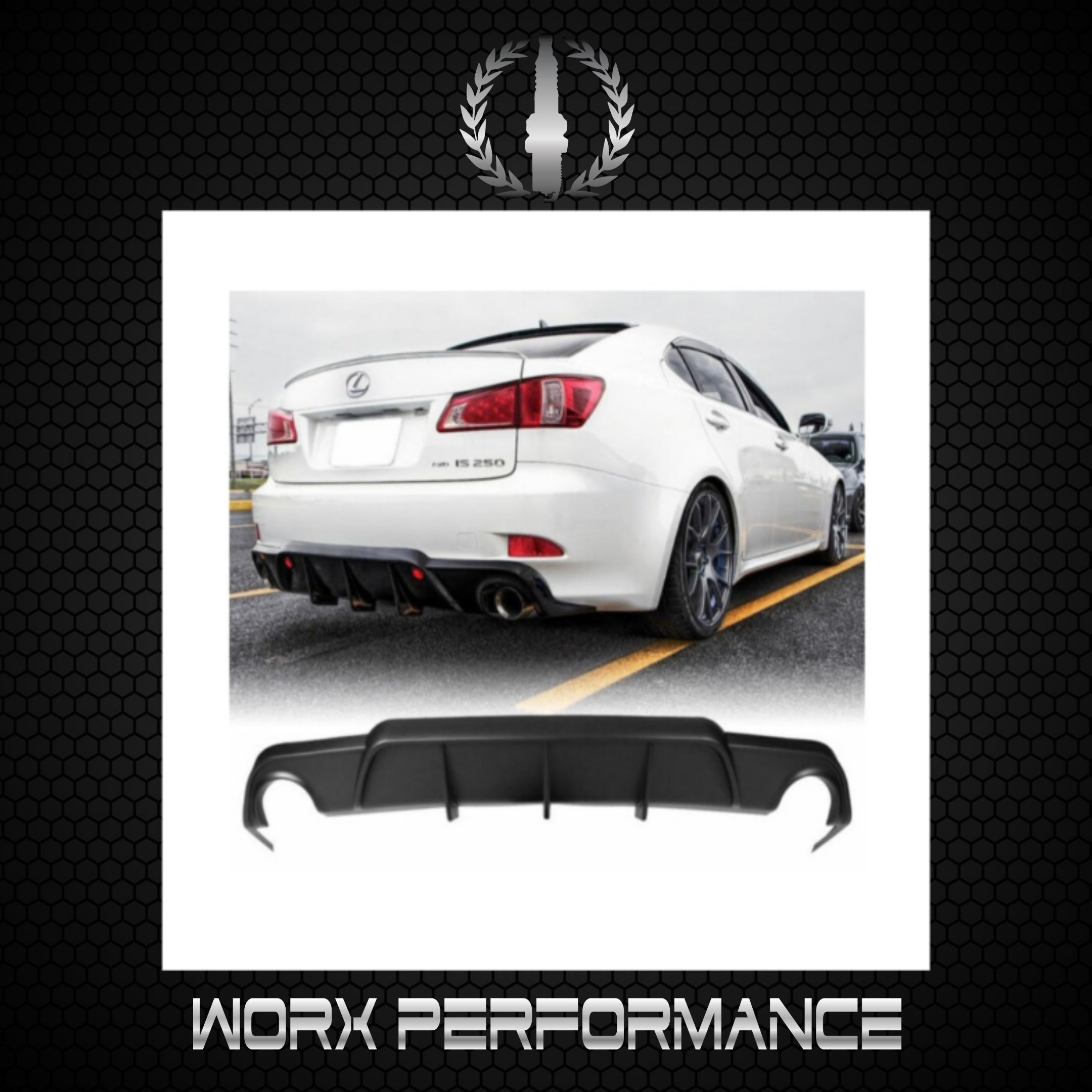 Lexus is250 05-12 DMR-style Rear Diffuser – Worx Performance